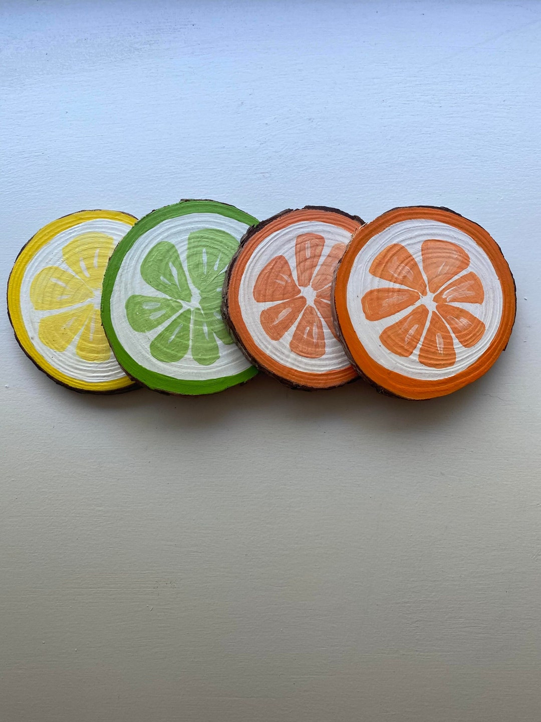 Custom Painted Coaster Set - Etsy