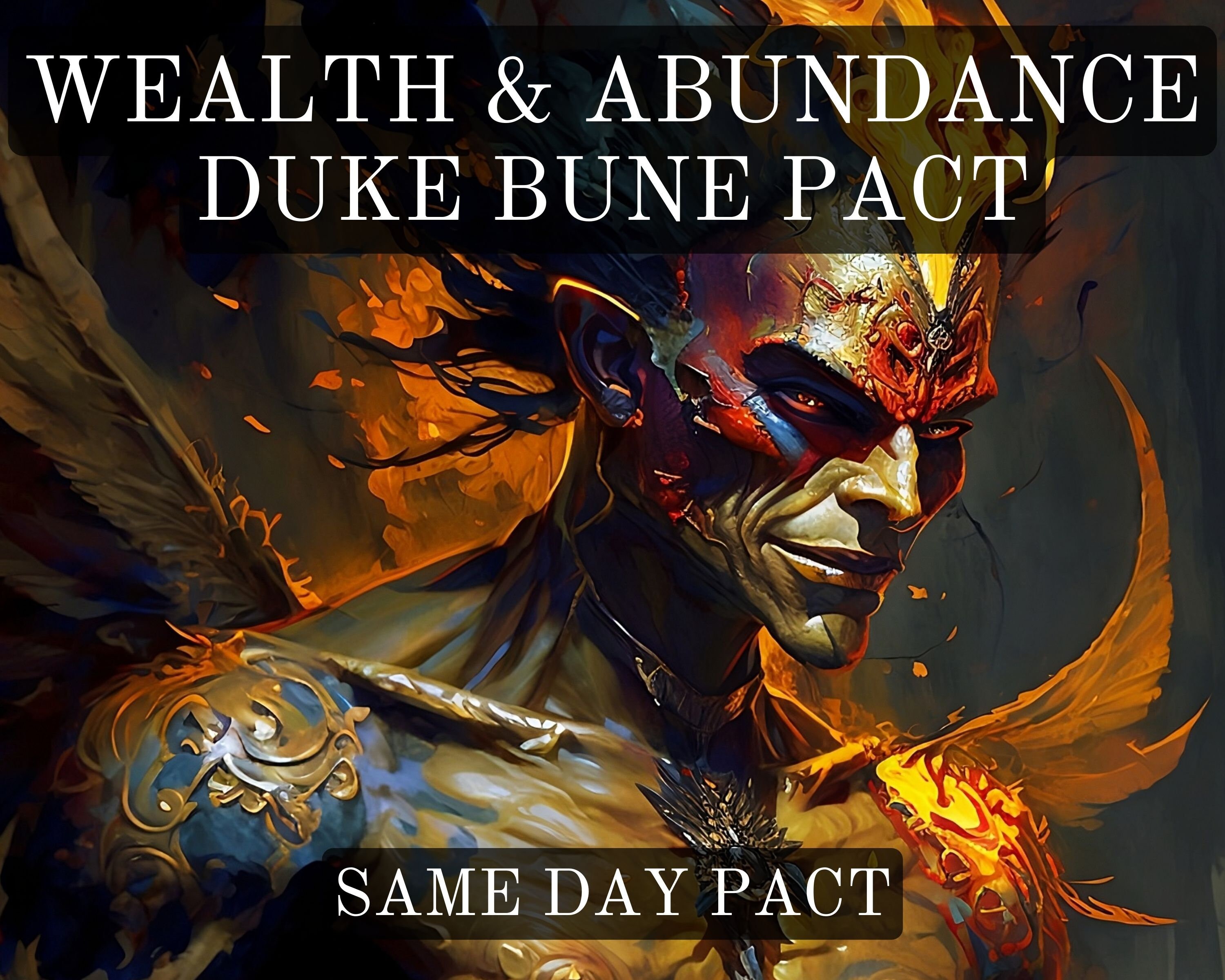 Demon Duke Bune Pact Abundance Spell Money Spell Wealth - Etsy Canada