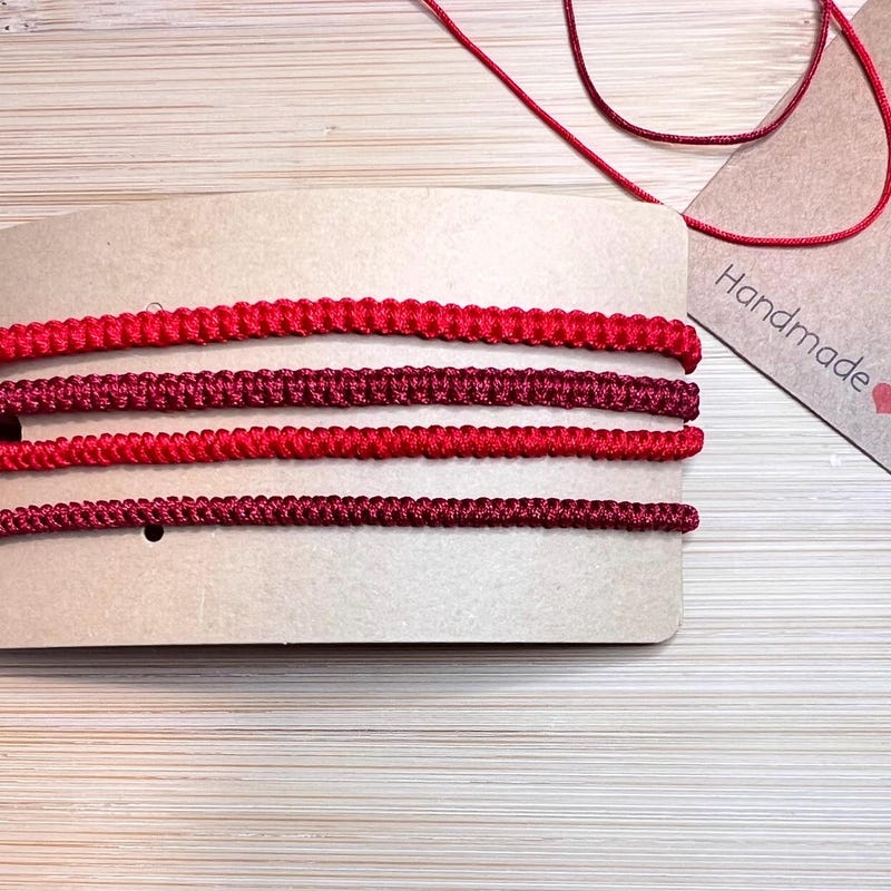 Red String Necklace - Etsy