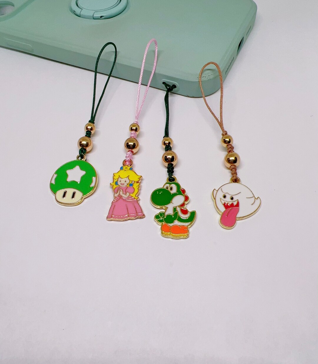 Yoshi Phone Charm Princess Peach Phone Charm Boo Phone - Etsy