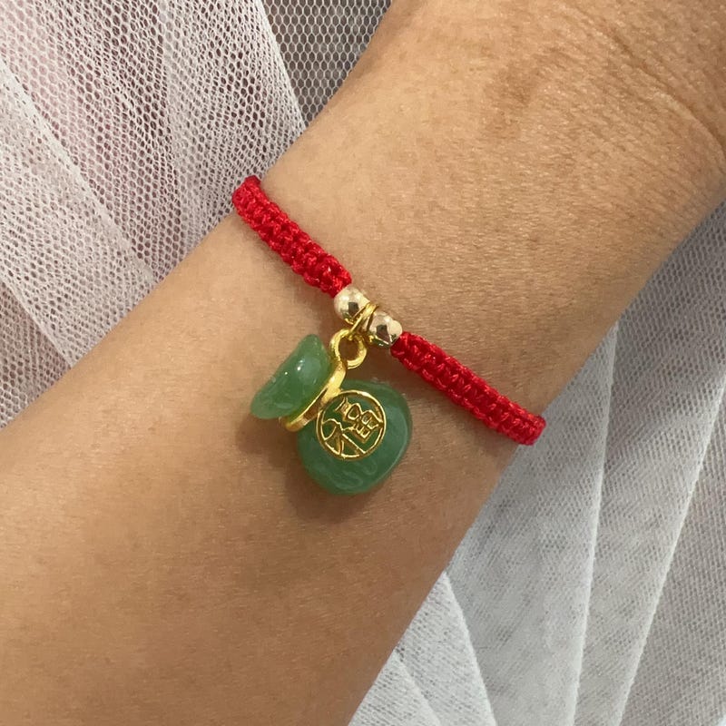 Red Jade Bracelet - Etsy