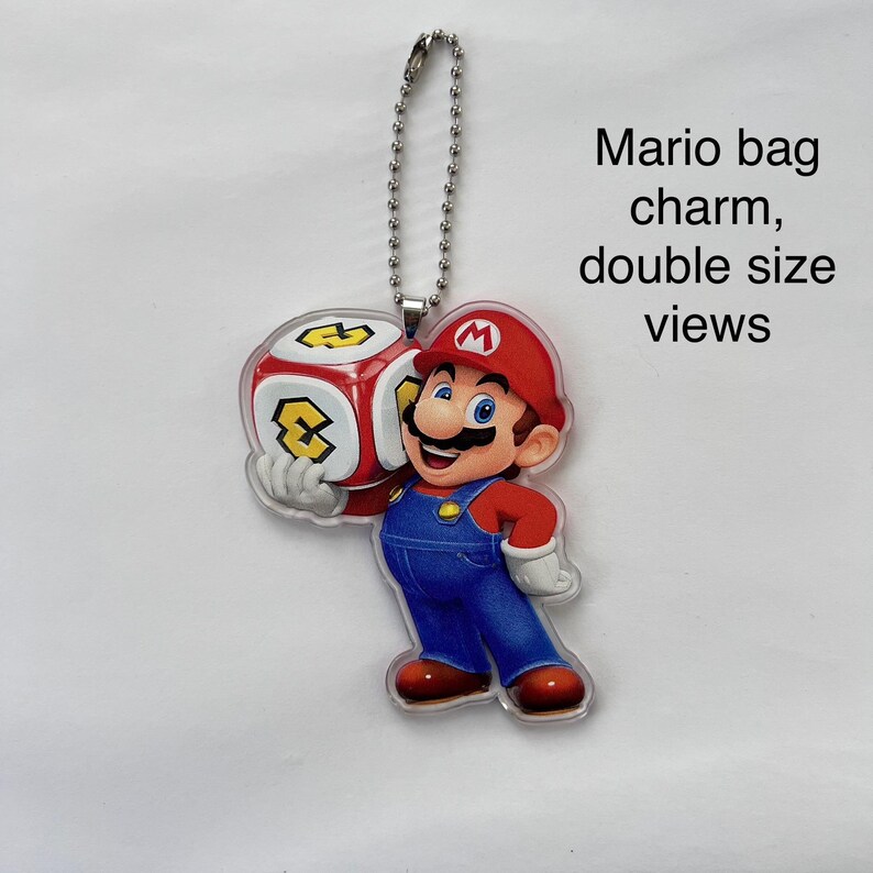 Super Mario Ornament Charms, Yoshi Charm, Super Mario Charm, Super ...