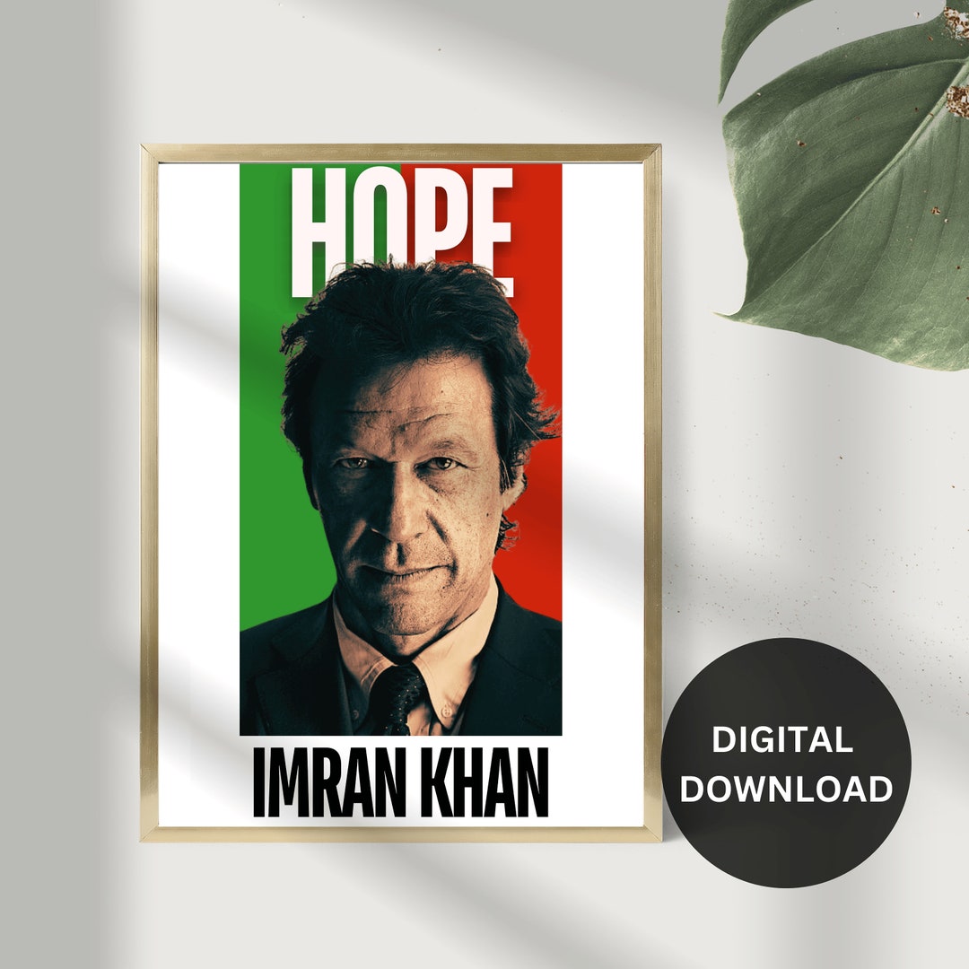 Imran Khan Hope Portrait Wall Art (digital Download) - Etsy