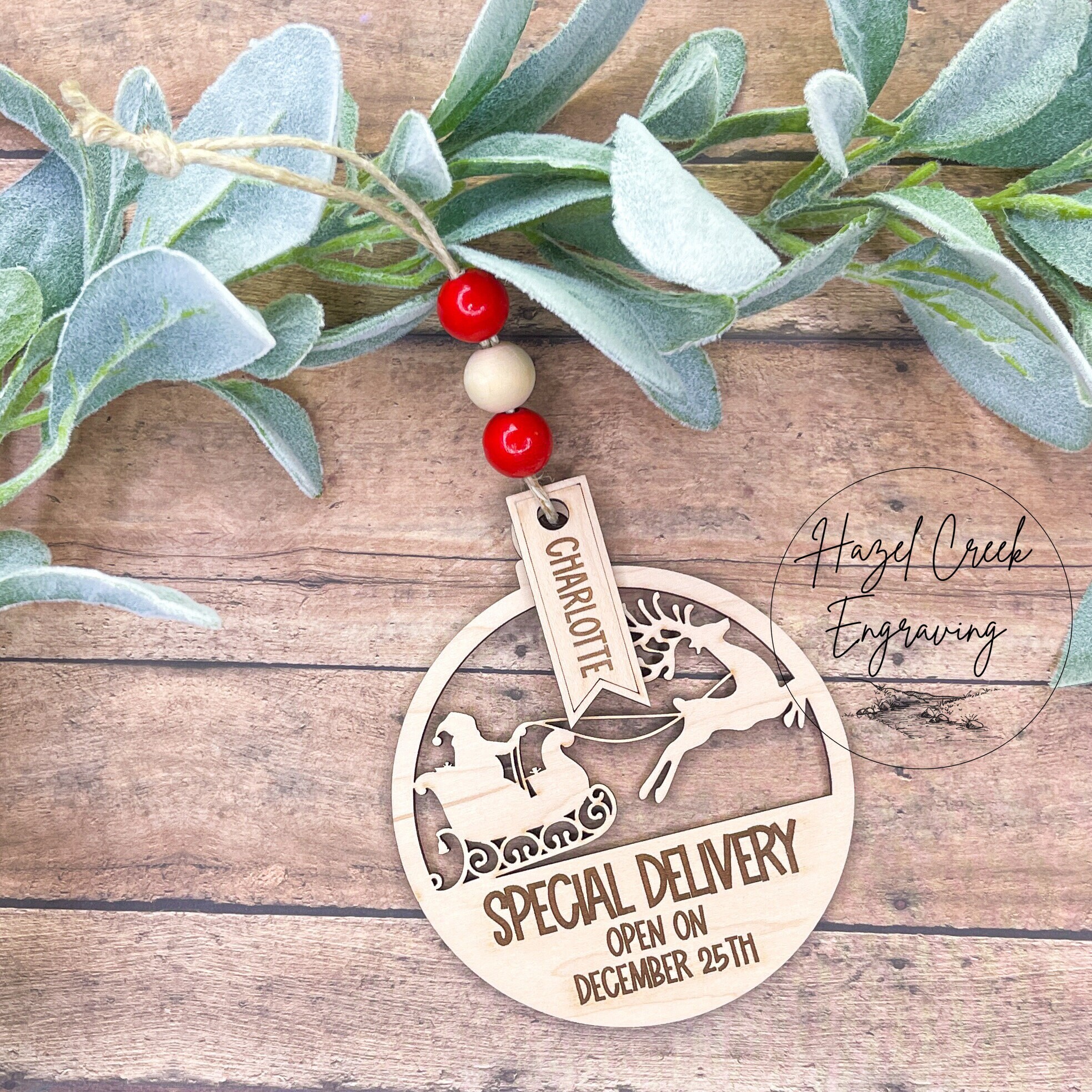 Present Gift Tag Santa Christmas Present Tag Gift Bag Tag - Etsy