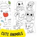 Cute Animal Coloring Pages, Printable Coloring Sheets, Coloring Pages ...