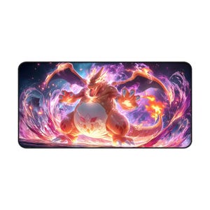 Gigantamax Charizard Desk Mat | Fire Dragon Gaming Mouse Pad | Anime ...
