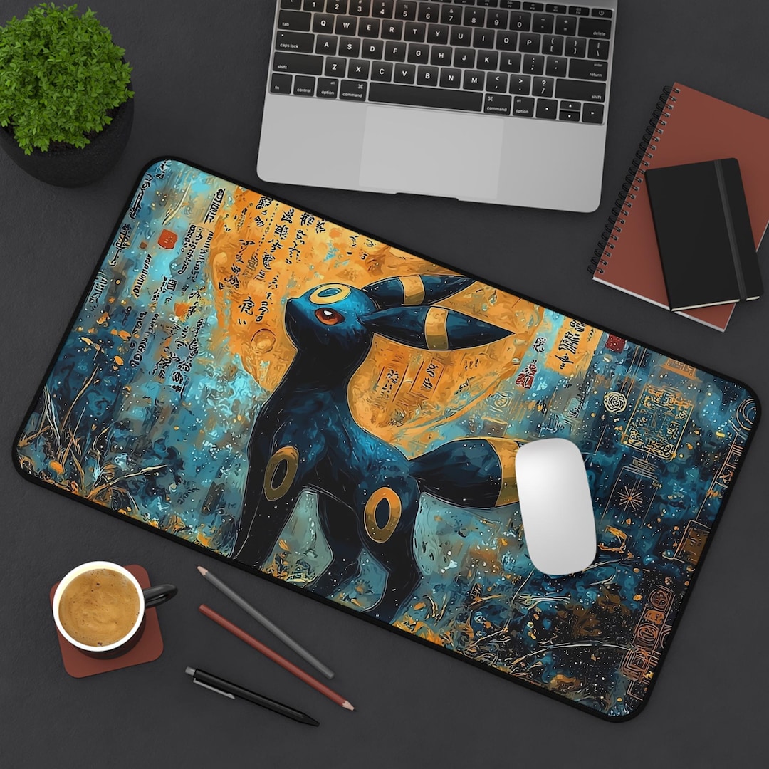 Mystical Umbreon Desk Mat – Anime Gaming Mouse Pad With Lunar Japanese ...