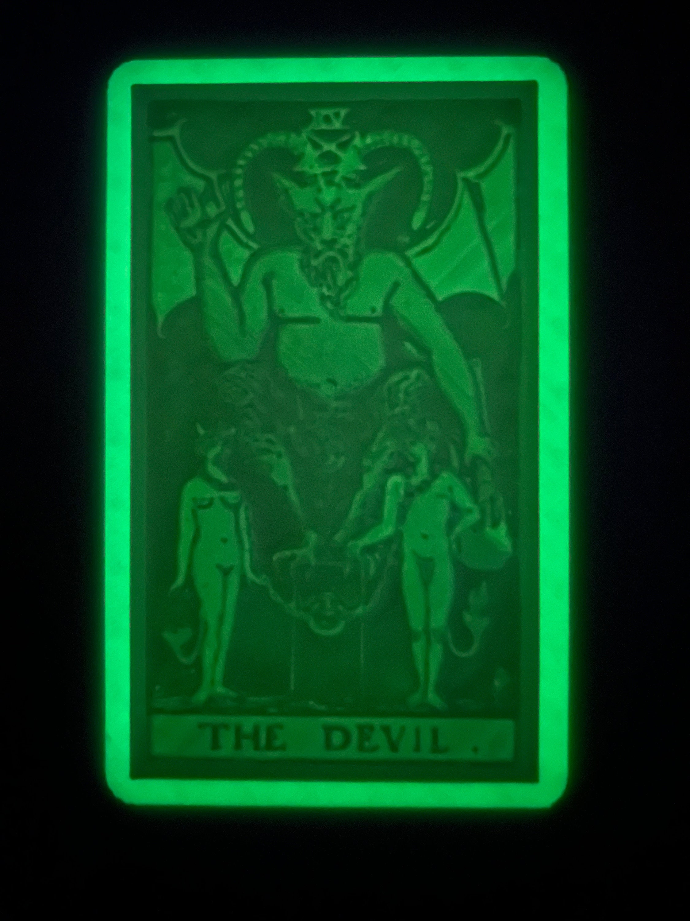 Rider Waite Smith the Devil Tarot Card Halloween Glow in - Etsy Australia