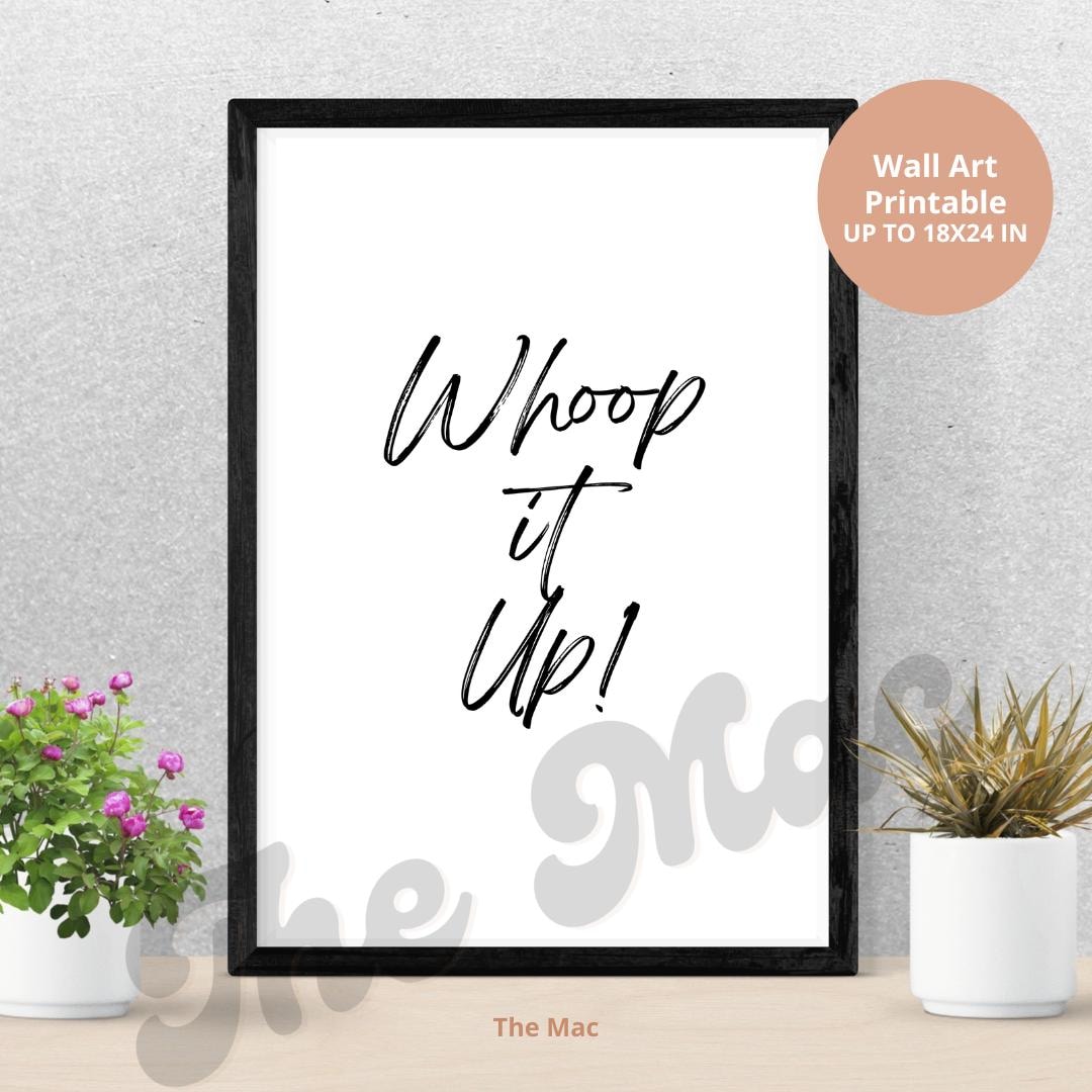 Whoop It Up! RHOC Digital Download. Bravo Themed Printable - Etsy