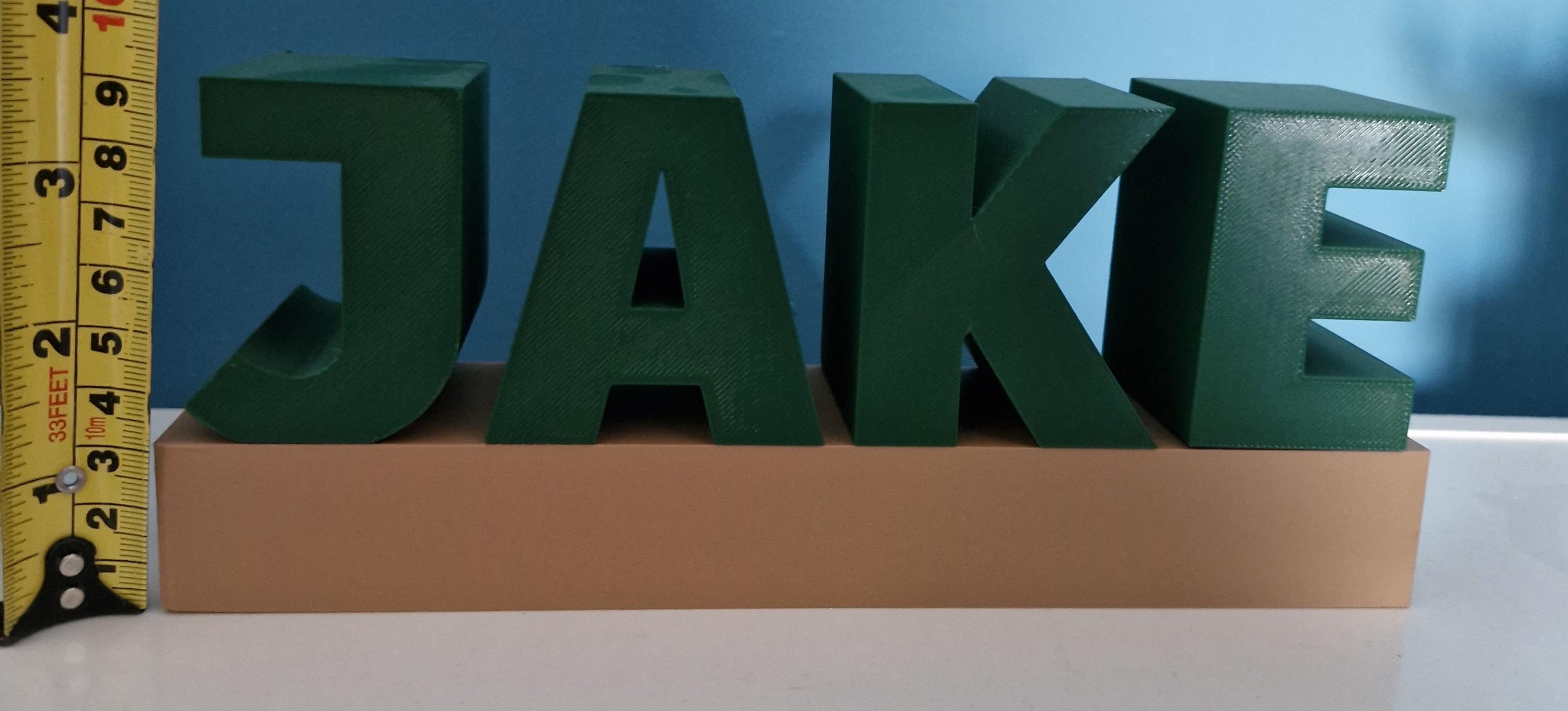 Personalized Name Blocks 3D Printed - Etsy