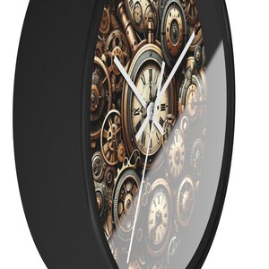 Steampunk Wall Clock Intricate Gears and Cogs Design, Vintage ...