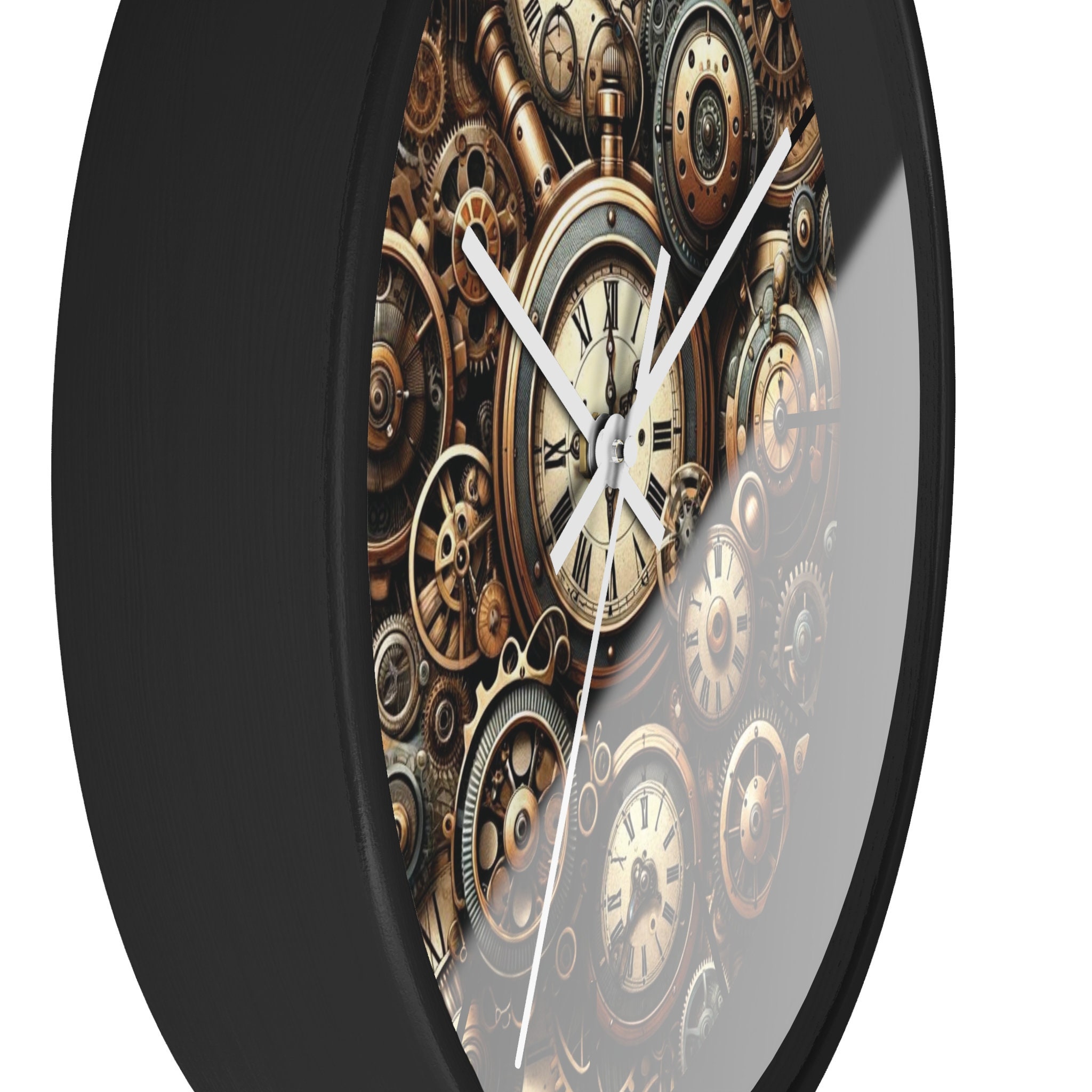 Steampunk Wall Clock Intricate Gears and Cogs Design, Vintage ...