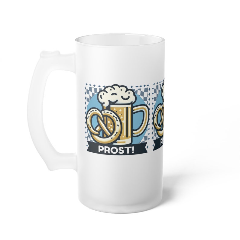 Oktoberfest Frosted Beer Mug 16oz Bavarian Stein, Prost Beer Mug ...
