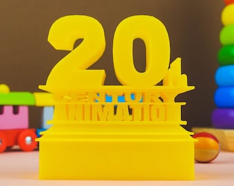 LEF Logo 20th Century Fox Style Logo 3d Printed PLA Plastic Warner Bro Kids Gift - Etsy