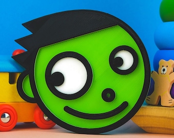 Dot Face PBS Kids 3D Printed Logo - Etsy