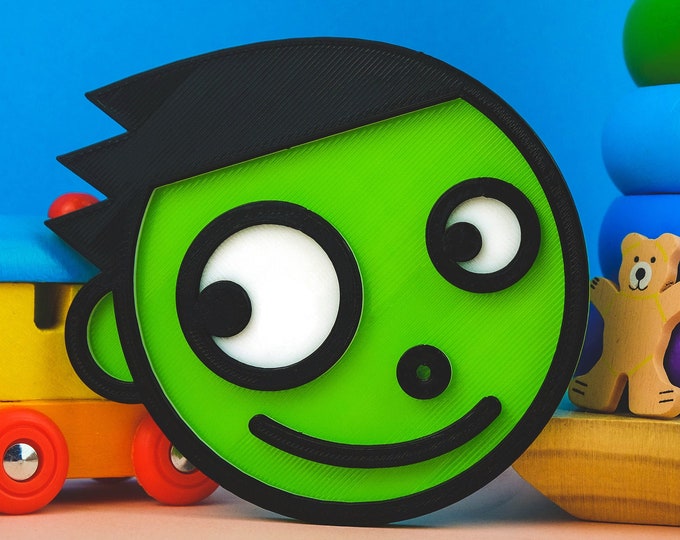 Dash Face PBS Kids 3D Printed Logo - Etsy