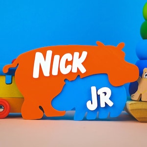 Nick Jr Hippos Logo 3D Printed Logo Kids Toy - Etsy
