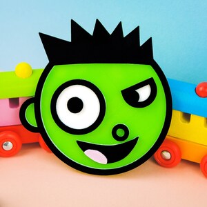 PBS Kids Face 3D Printed Logo Dash Dot Kid Toy Gift Pretend Play 3D ...