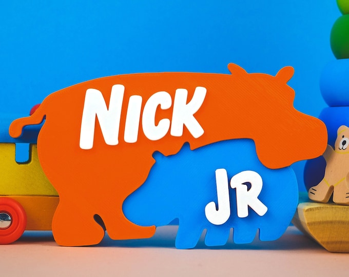Nick Jr Hippos Logo 3D Printed Logo Kids Toy - Etsy