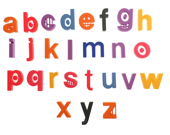 TVOKIDS Lowercase Alphabet 3D Printed Letters Logo 3D Printing Custom ...