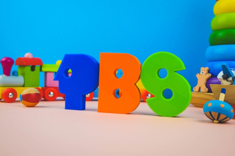 PBS Letters 3D Printed Logo Pbs Kids 3D Printing Kids TV Toy Pretend ...