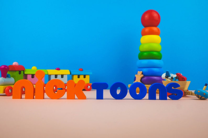 Nick Toons Letters 3D Printed Logo Pretend Play Kids Toy - Etsy