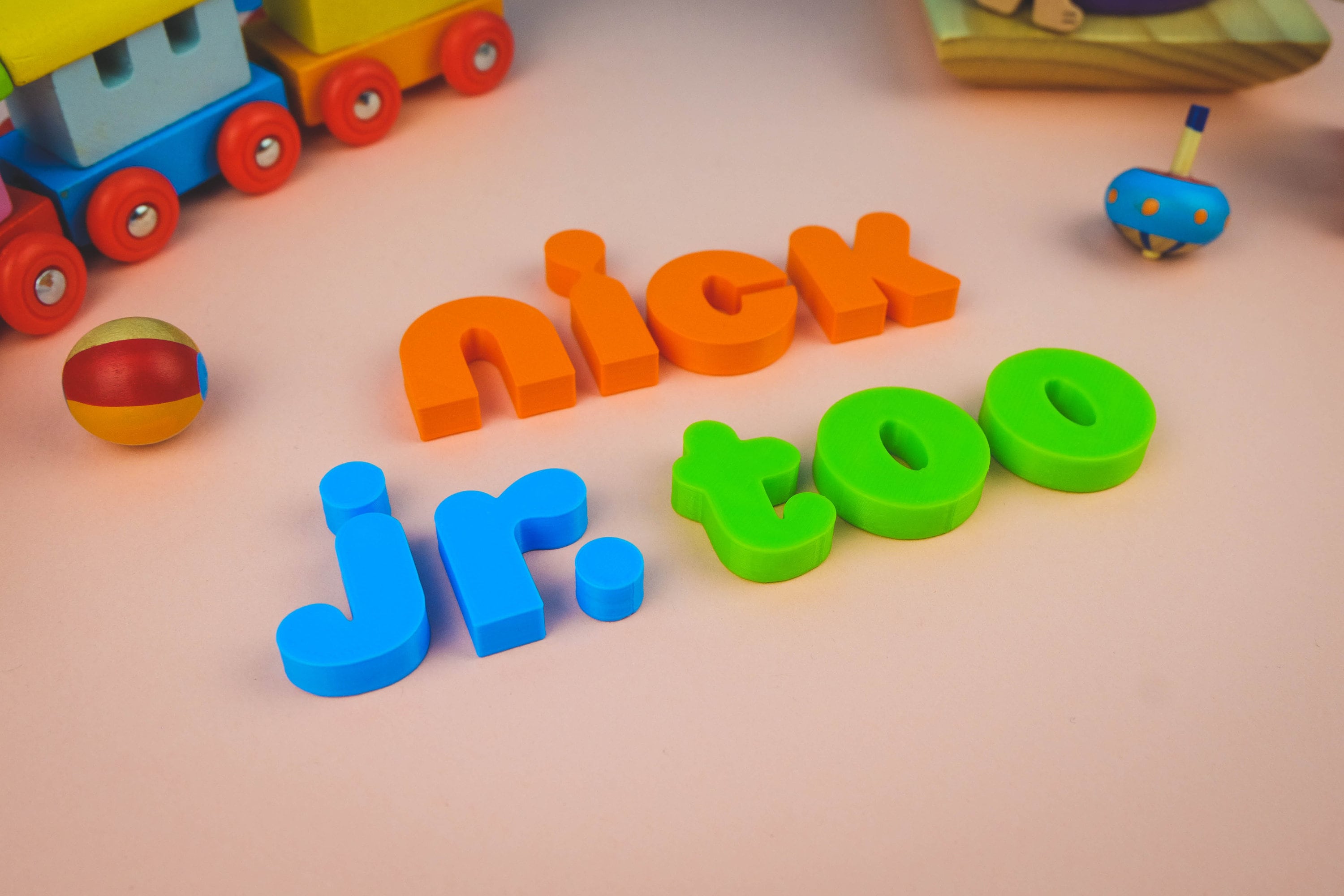 Nick Jr Too Letters 3D Printed Logo Pretend Play Kids Toy - Etsy Ireland