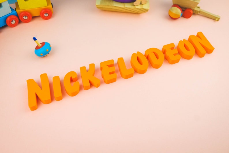Nickelodeon Letters 3D Printed Logo Pretend Play Kids Toy Nick - Etsy