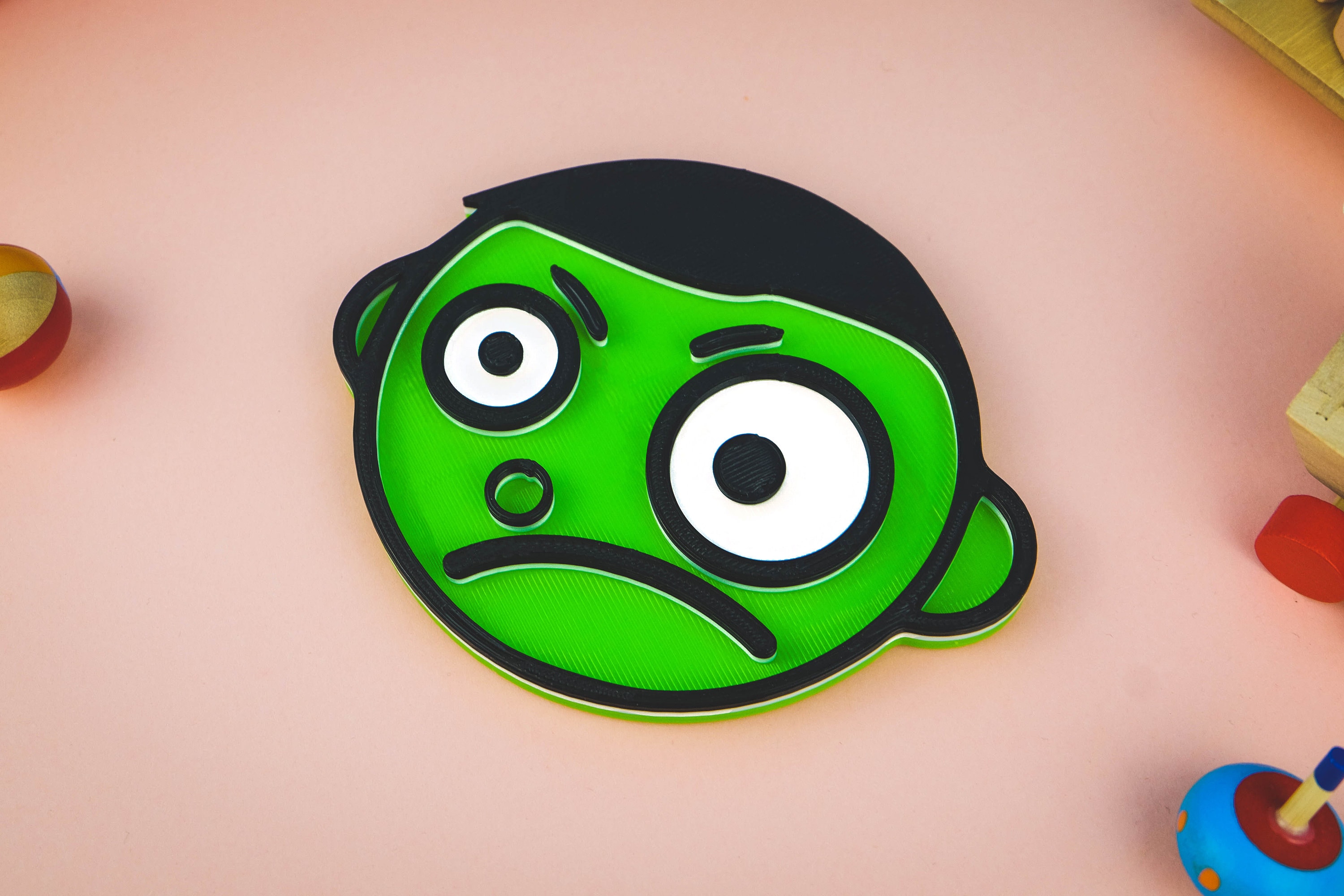 PBS Kids Angry Face 3D Printed Logo - Etsy Ireland