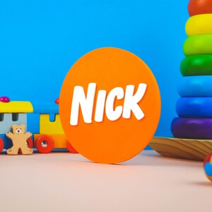 Nickelodeon Logo 3D Printed Stand Door Sign Disney Animation Pixar ...