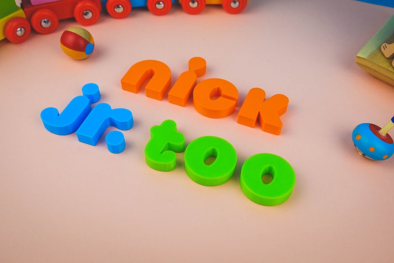 Nick Jr Too Letters 3D Printed Logo Pretend Play Kids Toy - Etsy Ireland