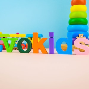 TVOKIDS Style Logo 3D Printed Letters 3D Printing Custom Name Text 3D ...
