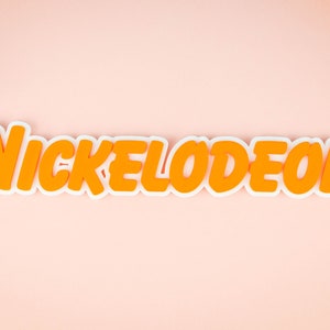 Nickelodeon Logo Stand 3D Printed Kids Toy Gift Pretend Play Door Sign ...