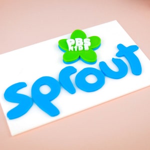 PBS Kids Sprout 3D Printed Logo - Etsy
