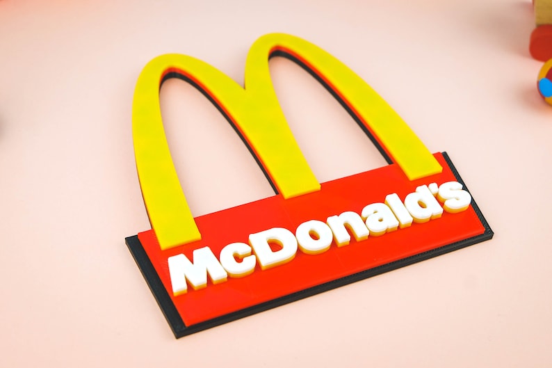 Mcdonalds Logo 3D Printed Mcdonald Arch Pretend Play Kids Toy - Etsy