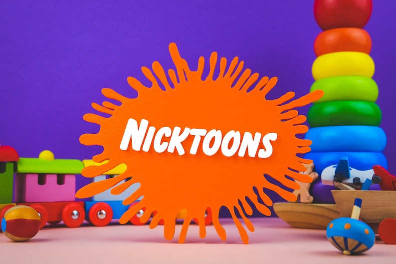 Nickelodeon Nicktoons Old TV Logo Nick Junior Jr 3D Printed - Etsy