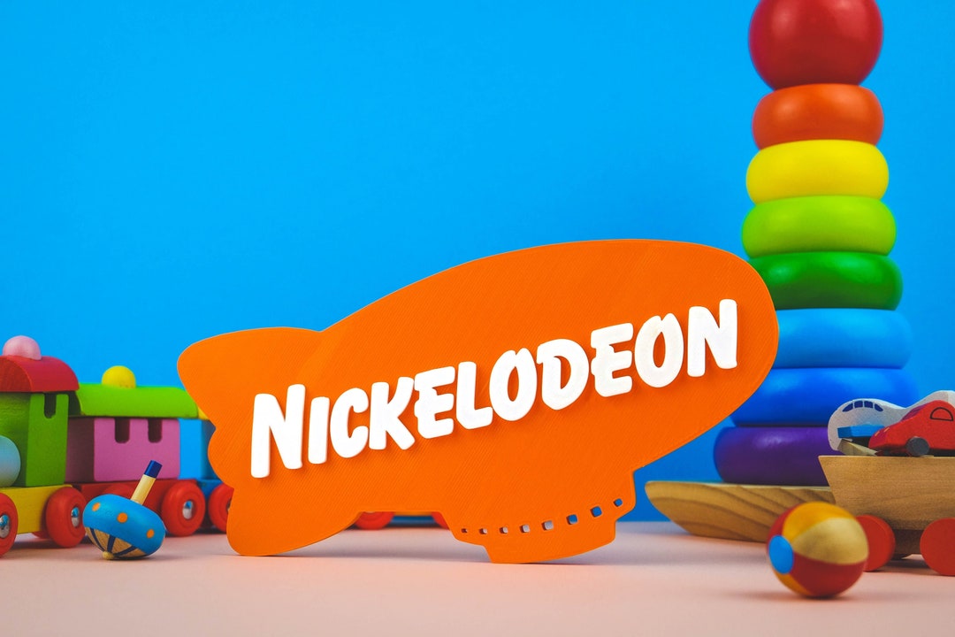 Nickelodeon Award Logo Nick Junior Jr 3D Printed Stand Door Sign Disney ...