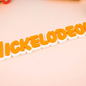 Nickelodeon Logo Stand 3D Printed Kids Toy Gift Pretend Play Door Sign ...
