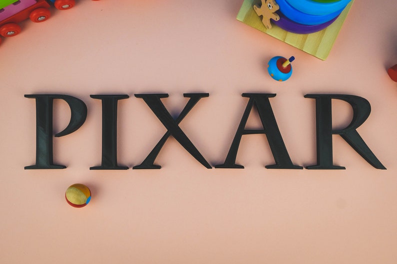 Pixar Playable Set 3D Printed Logo Pretend Play Pixar Letters - Etsy UK