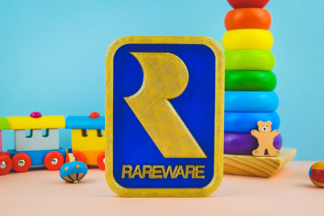 Rareware Logo 3D Printed Pretend Play Kids Toy 3D Printing Warner Bros ...