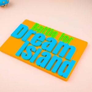 BFDI Battle for Dream Island Logo 3D Printed Pretend Play Kids Toy 3D ...