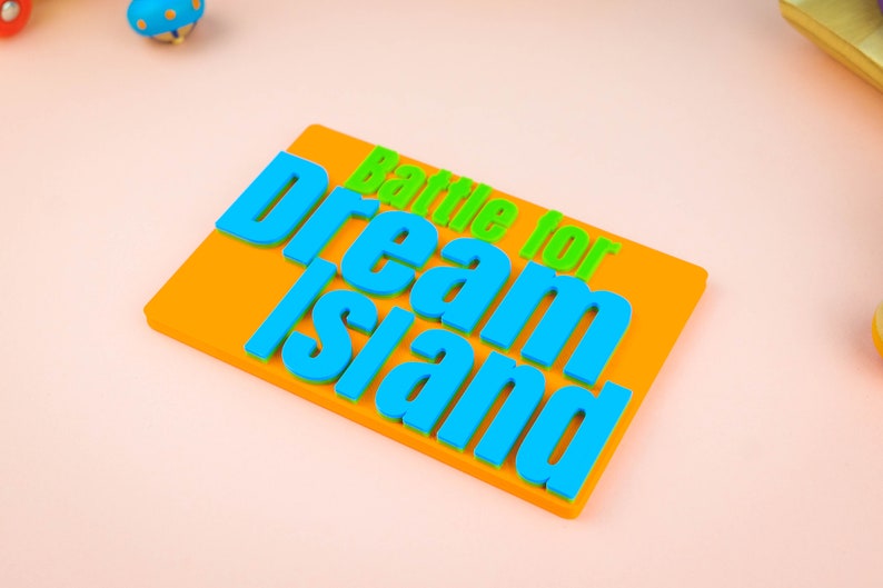 BFDI Battle for Dream Island Logo 3D Printed Pretend Play Kids - Etsy