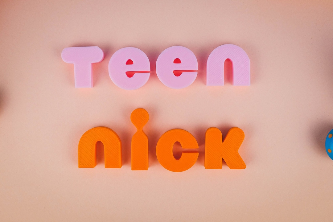 Teen Nick Letters 3D Printed Logo Pretend Play Kids Toy Nickelodeon ...
