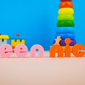 Teen Nick Letters 3D Printed Logo Pretend Play Kids Toy Nickelodeon ...