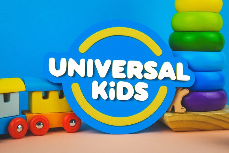 Universal Kids Logo 3D Printed Pretend Play Kids Toy 3D - Etsy