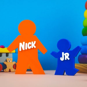 Nick Jr 3D Printed Logo Clasic Version Nickelodeon Junior - Etsy
