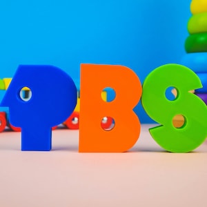 PBS Letters 3D Printed Logo Pbs Kids 3D Printing Kids TV Toy Pretend ...