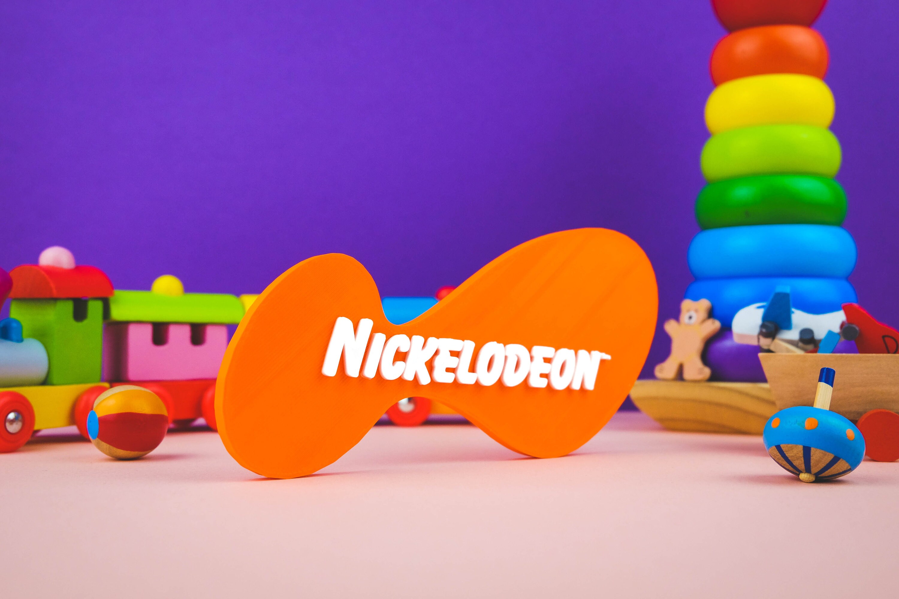 Nickelodeon Logo Nick Junior Jr 3D Printed Stand Door Sign - Etsy