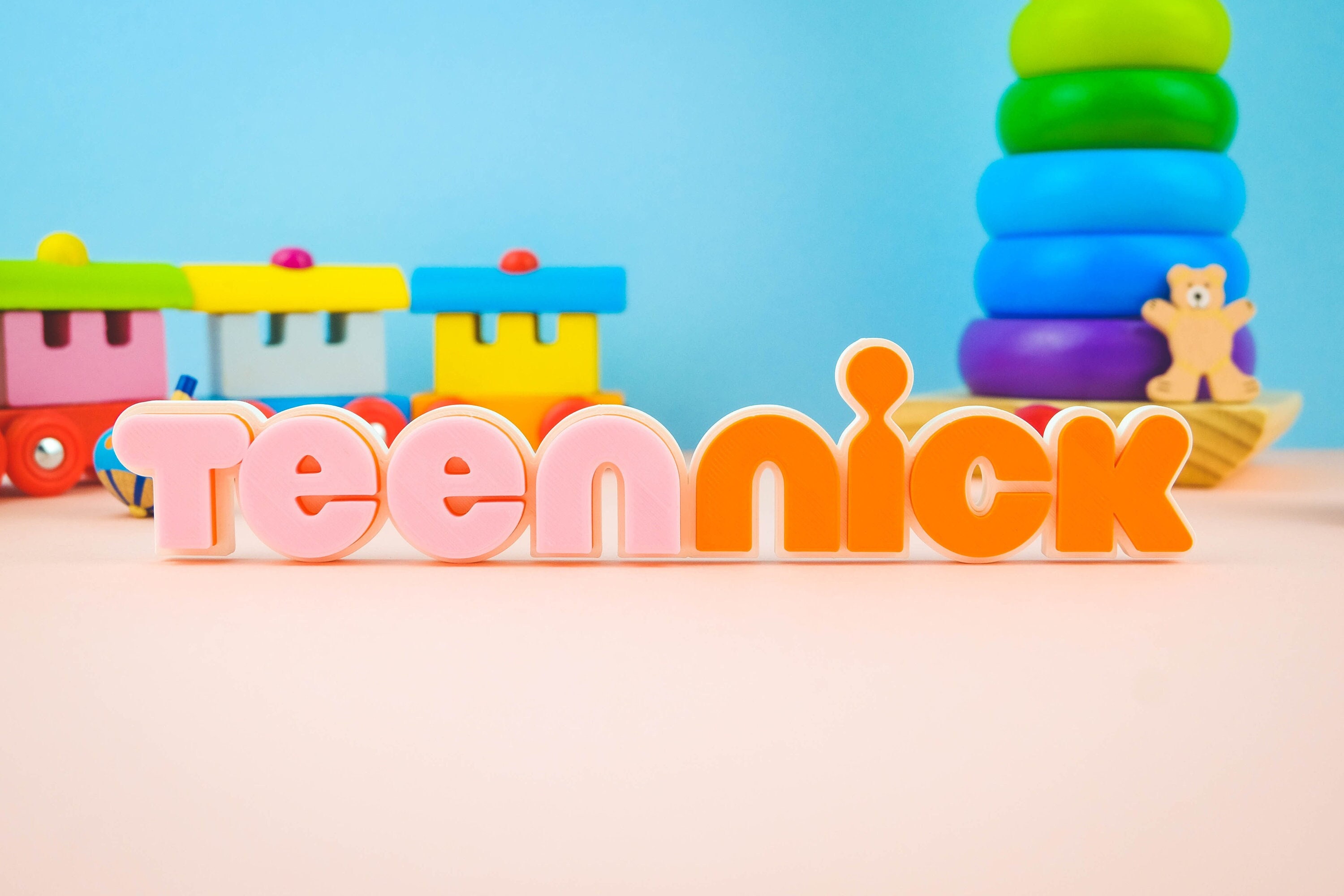 Teen Nick Logo Stand 3D Printed Kids Toy Gift Pretend Play - Etsy