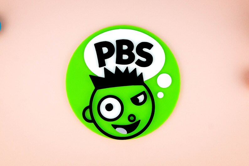 PBS Kids 3D Printed Logo Dash Dot Kid Toy Gift Pretend Play 3D - Etsy